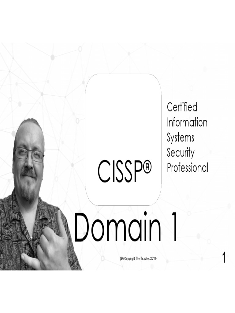 CISSP Domain 1 v3 Complete | PDF | Information Security | Regulatory ...