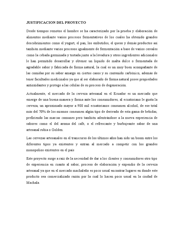 Justificacion Del Proyecto | PDF | Estilo de vida