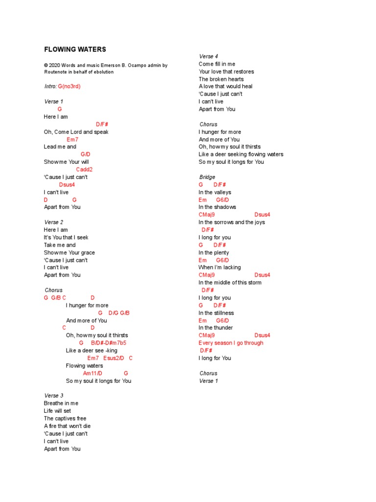 Flowing Waters | PDF