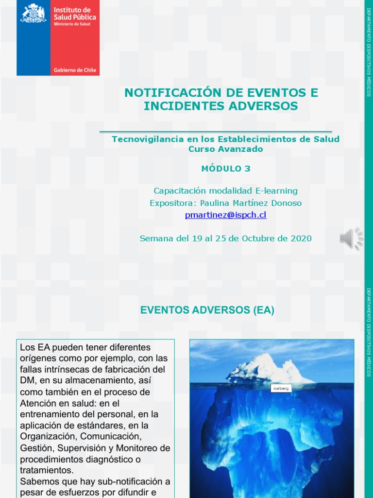 4 Notificación De Eventos E Incidentes Adversos Con Dispositivos