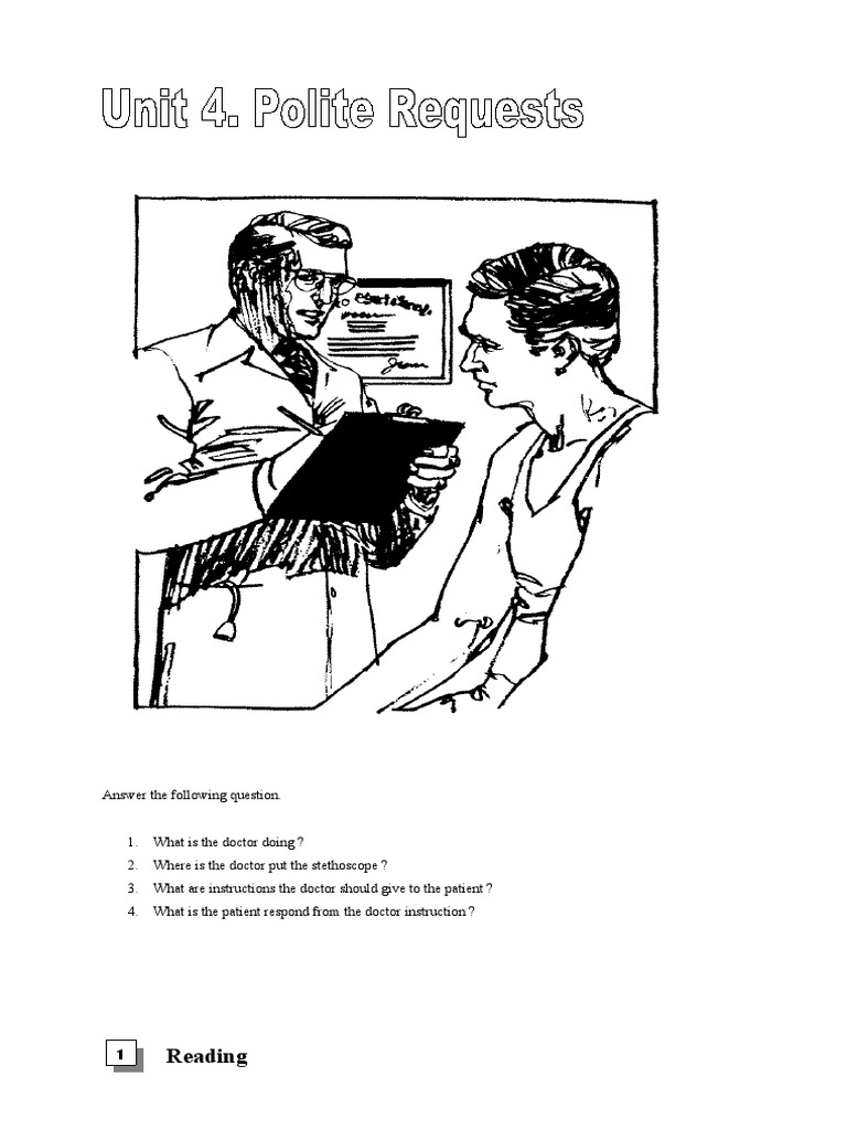 Polite Requests for Patient Instructions | PDF | Self-Improvement