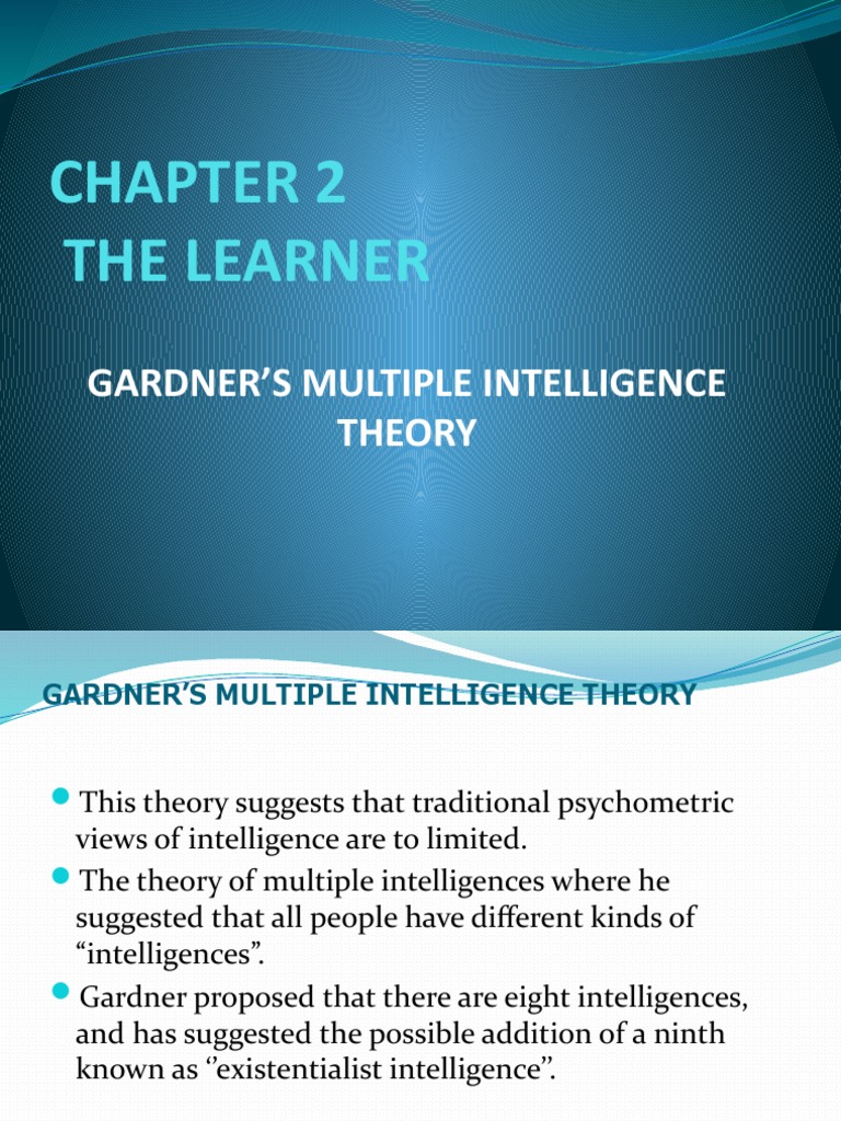 The Learner: Gardner'S Multiple Intelligence Theory | PDF ...