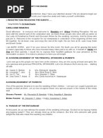 Filipino Wedding Reception Script | PDF | Wedding | Bride