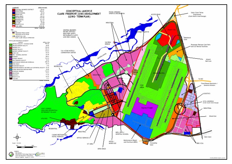 Conceptual Landuse Clark Freeport Zone Development (Long-Term Plan ...