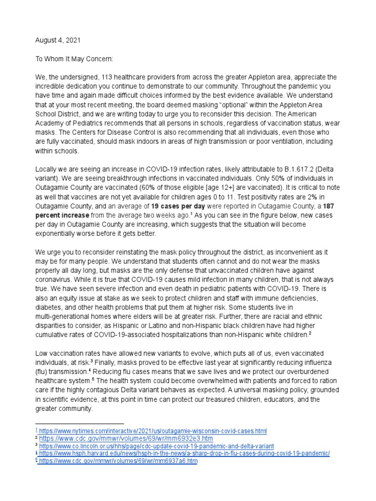 Open Letter To AASD | PDF | Physician | Doctor Of Medicine