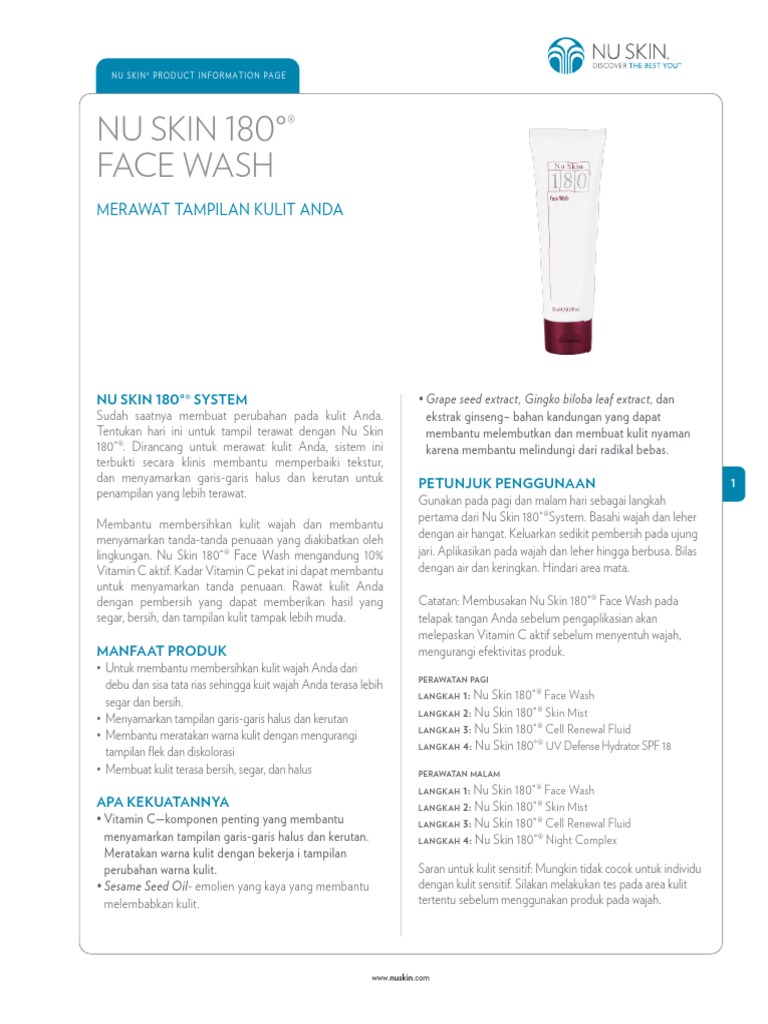Id Pip 180 Face Wash | PDF