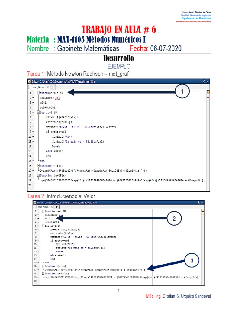 MAT-1105 T#6.Programacion III | PDF | Matemáticas | Análisis matemático