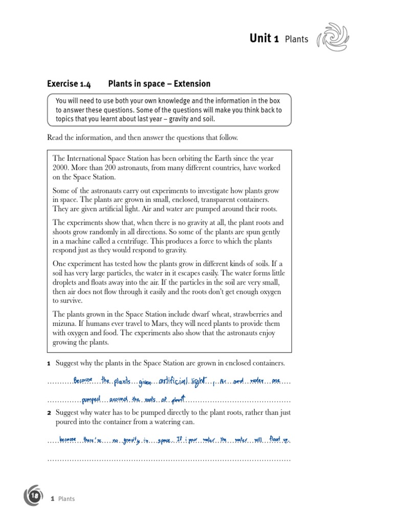 Growing Plants in Space Experiments | PDF | Astronomy | Nature