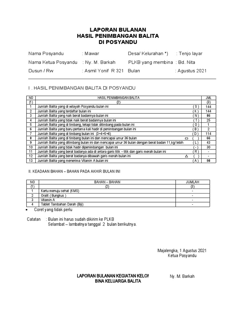Lap Pos KB 321 | PDF