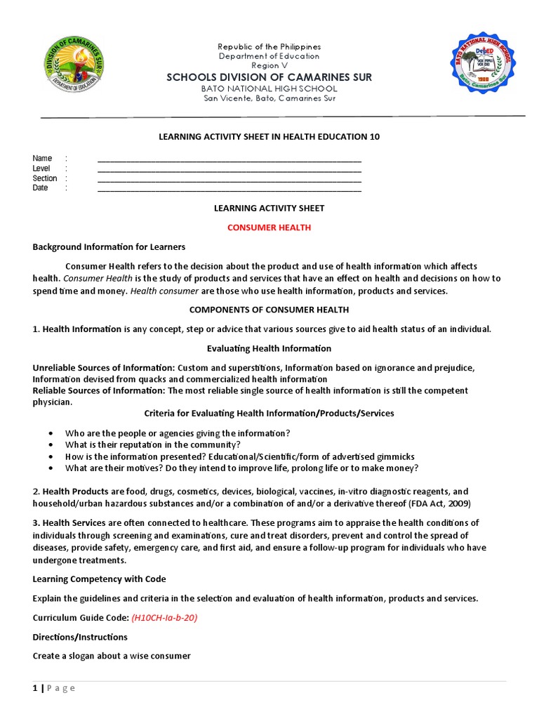 Wise consumer guidelines for health information | PDF | Brand | Medicine