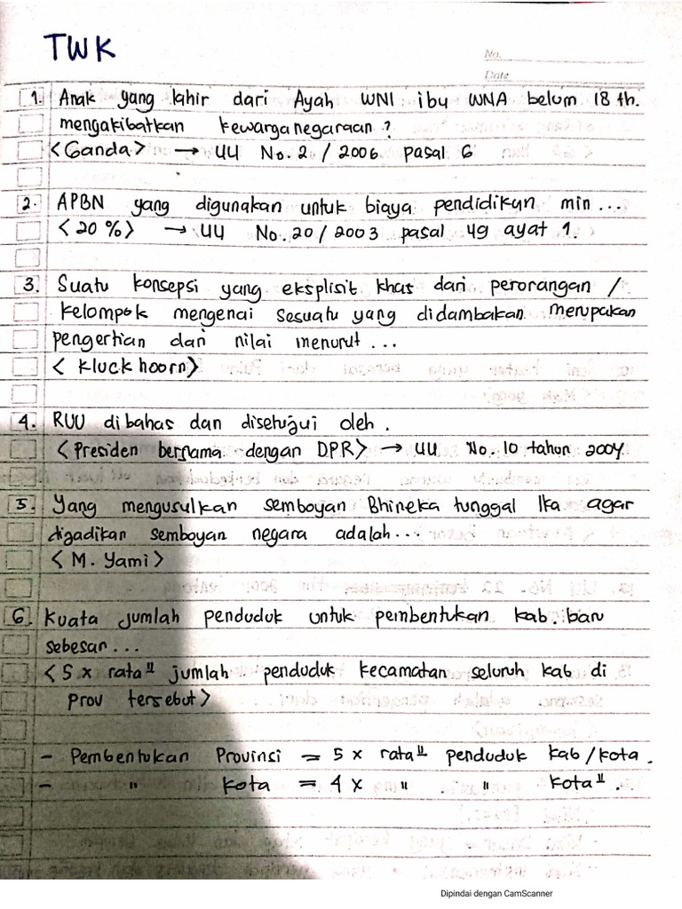 Contoh Soal TWK | PDF