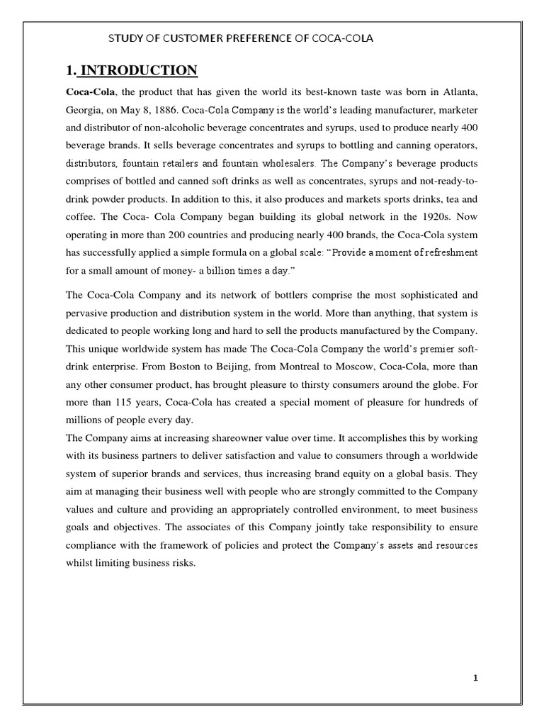 Coca-Cola Final Print | PDF | Coca Cola | The Coca Cola Company