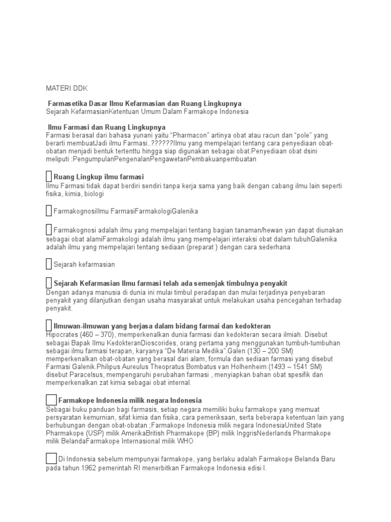 Materi DDK | PDF