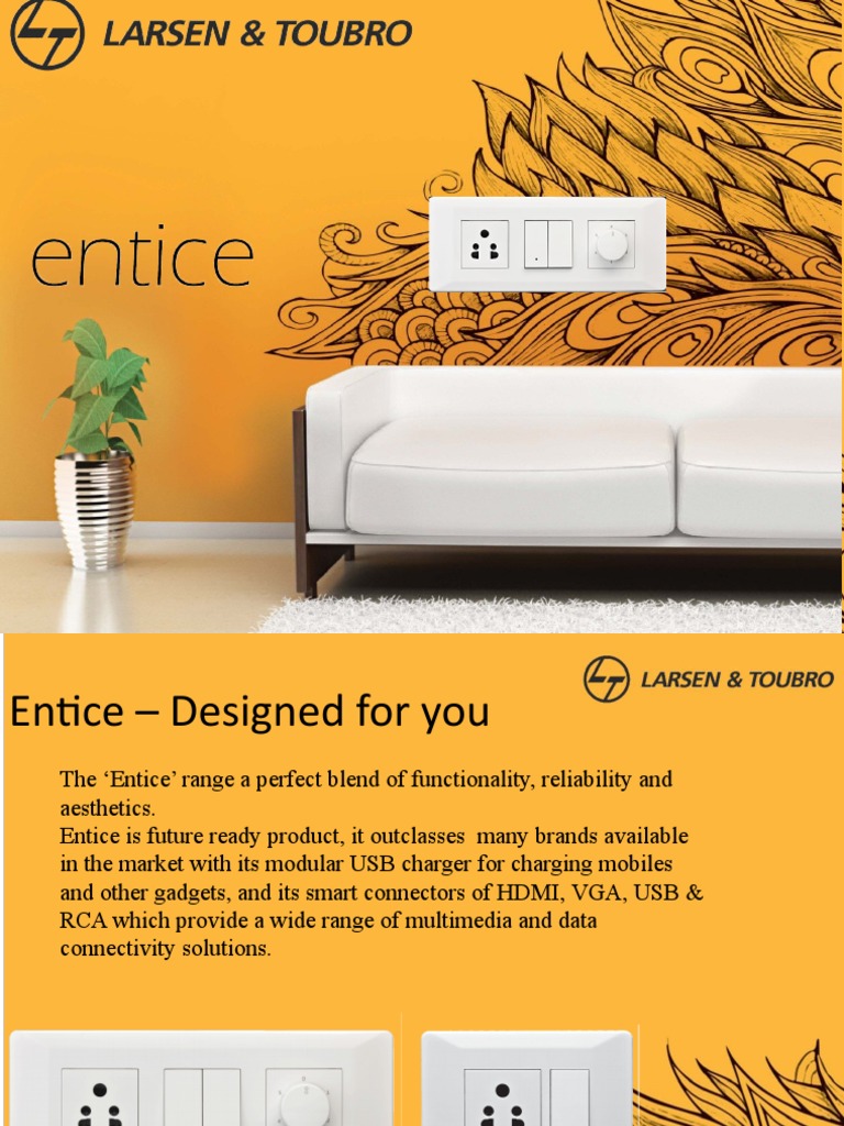 Entice: Modular Switches & Chargers | PDF | Electrical Connector | Hdmi