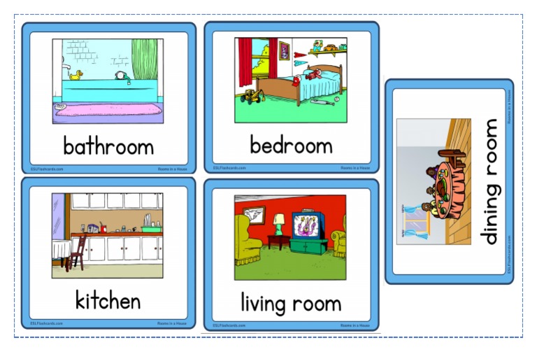 FlashCards Parts of The House | PDF