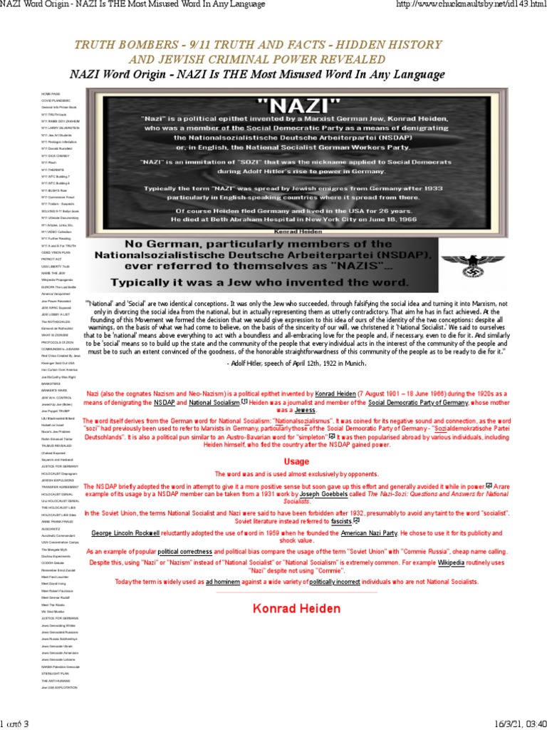 NAZI Word Origin | PDF | Nazi Germany | Finland