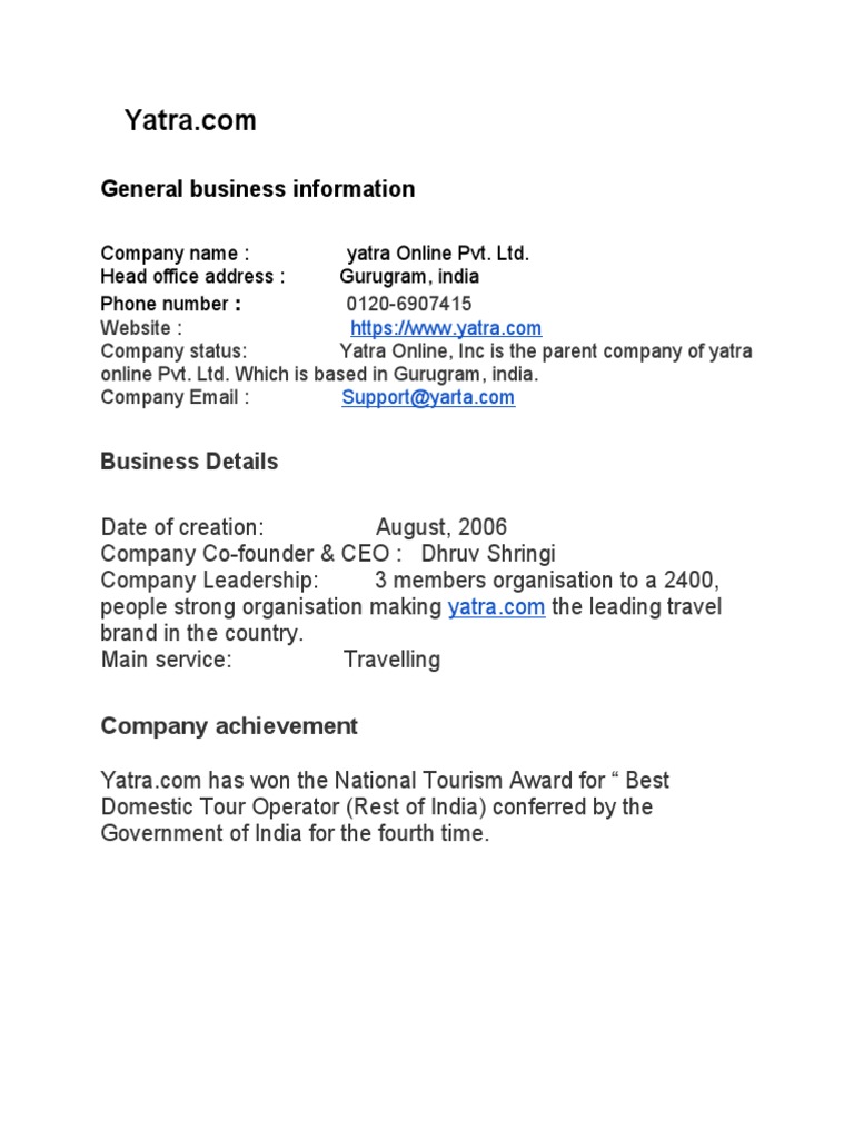 Business Profile | PDF