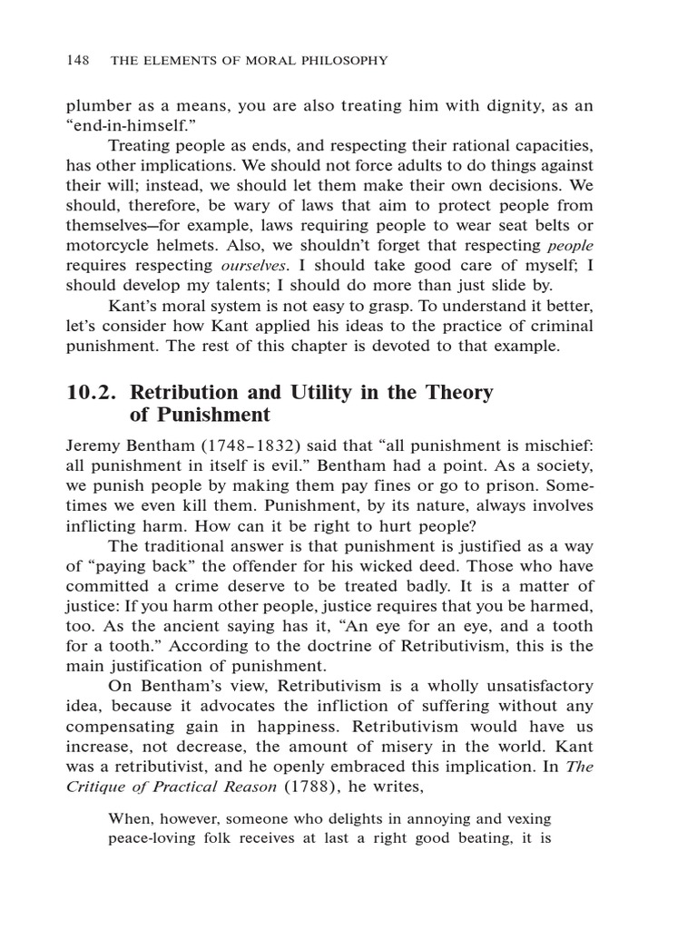 Retribution and Utility in The Theory | PDF | Prison | Punishments