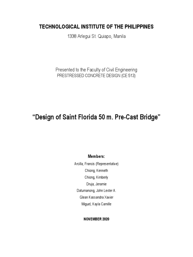 Design Project PCD 2020 Chapters 1 To 5 With Calculations 1 | PDF ...