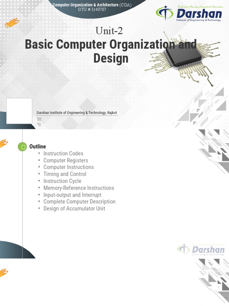 Computer Architecture Comparch Unit Two Powerpoint | PDF | Input/Output | Central Processing Unit