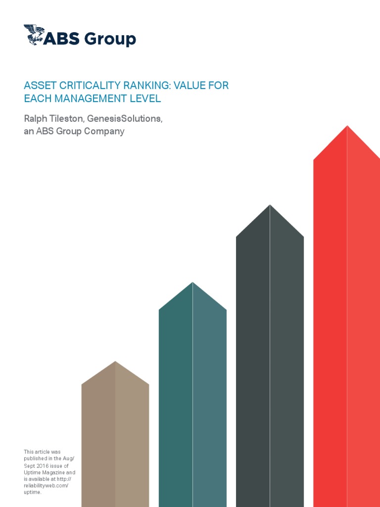Asset Criticality Ranking Value For Each Management Level | PDF ...
