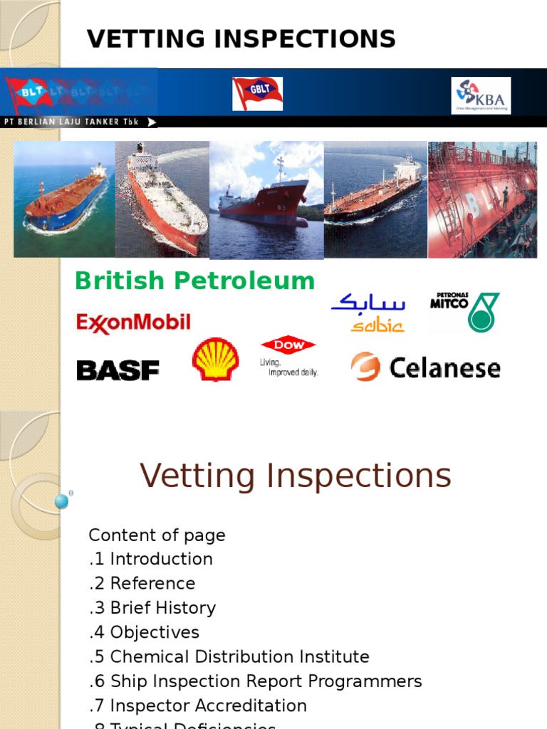 Vetting Inspections | PDF | Oil Tanker | Ships