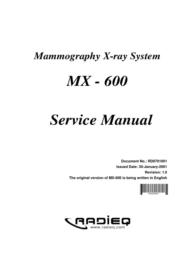MX-600 Service Manual | PDF | Vacuum Tube | Random Access Memory