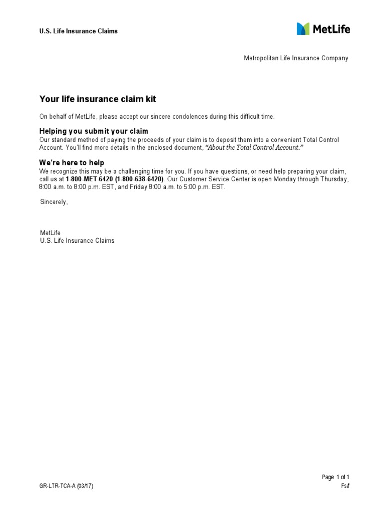 MetLife Life Claim Form | PDF | Probate | Fraud