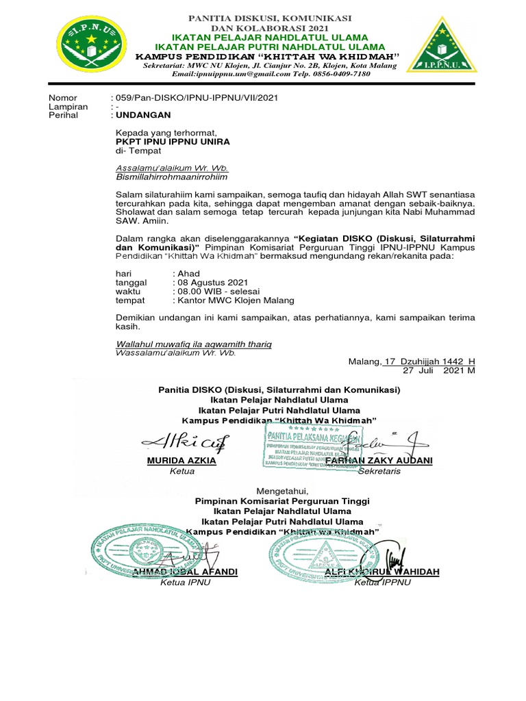 PKPT Ipnu Ippnu Unira | PDF