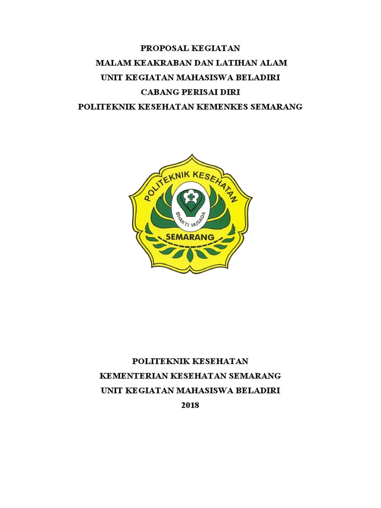 Proposal Makrab UKM Beladiri 2018 | PDF