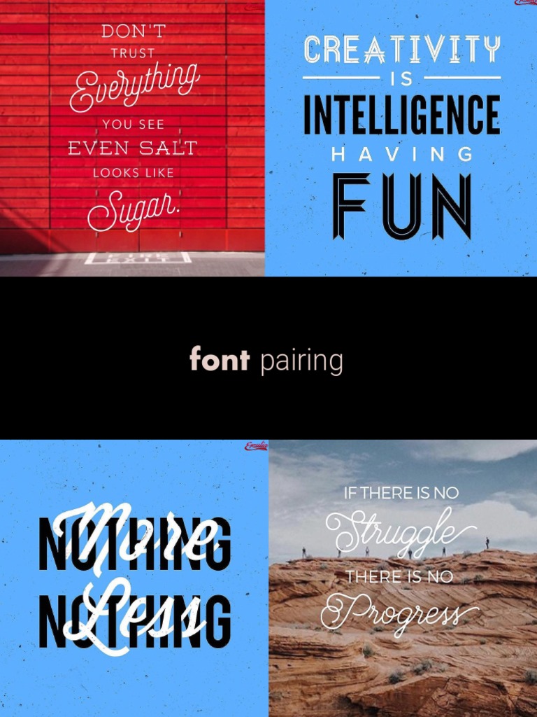 FontPairing Guide+ | PDF | Typefaces | Serif