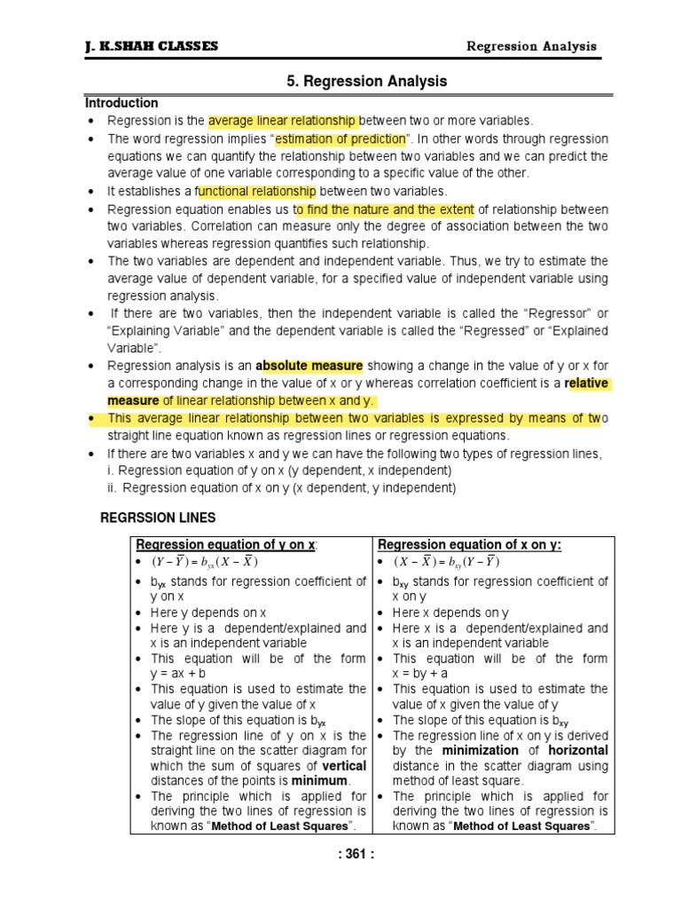 Regression Analysis MCQ | PDF | Regression Analysis | Correlation And Dependence