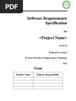 SRS IEEE Format | PDF