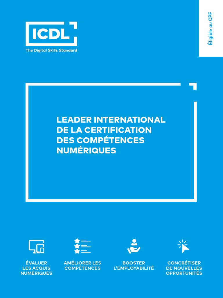 Certification ICDL : Compétences numériques | PDF | Business