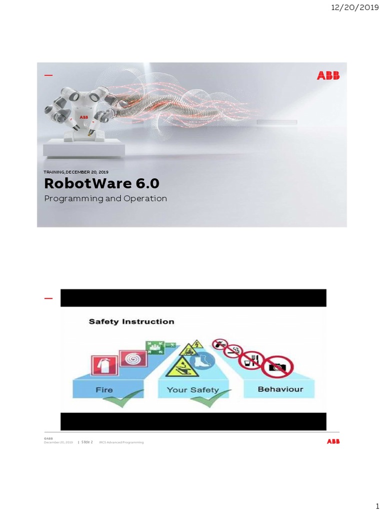 ABB RobotWare 6.0 Programming and Operation by DR - Poom | Download Free PDF | Subroutine ...