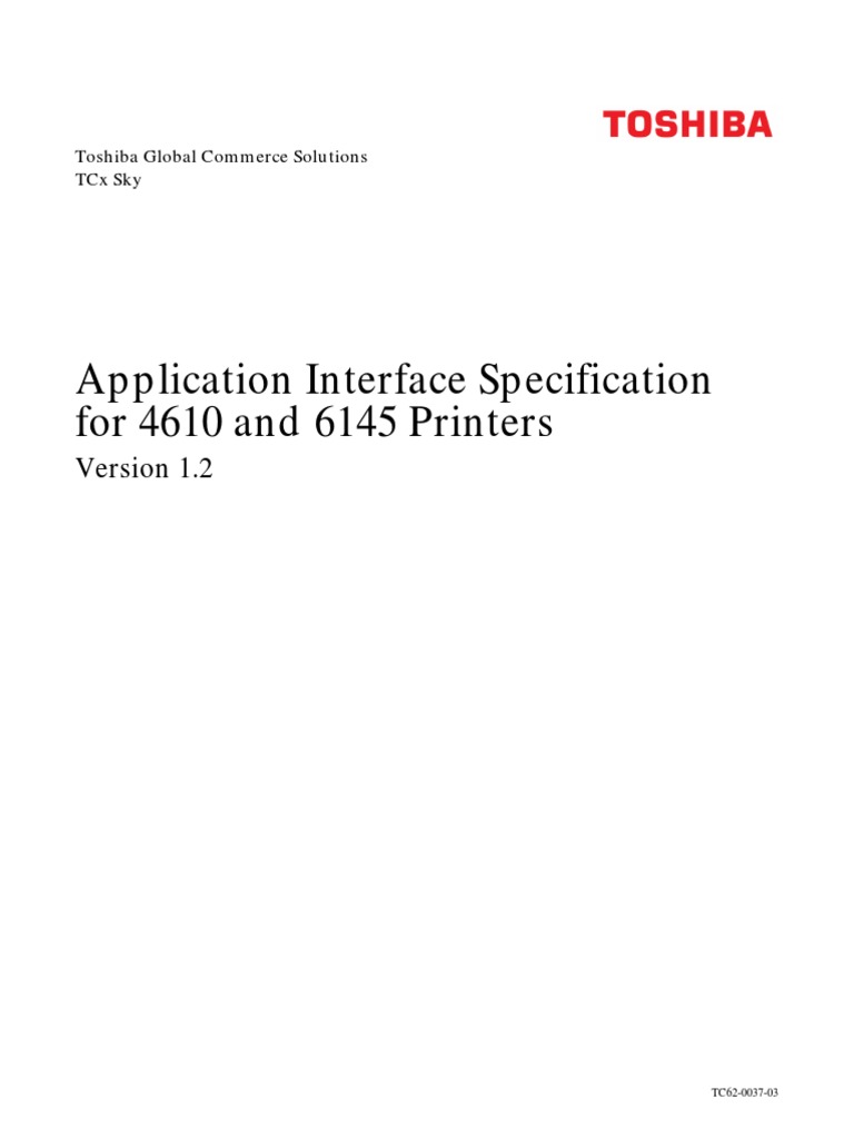 TCxSky APIGuide | PDF | Printer (Computing) | Electromagnetic Compatibility