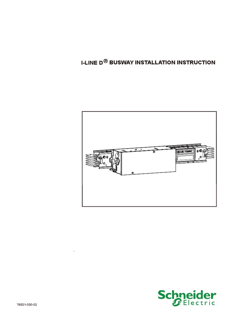 I-LINE II Busway Installation Manual - CFD - Compact Edition | PDF ...
