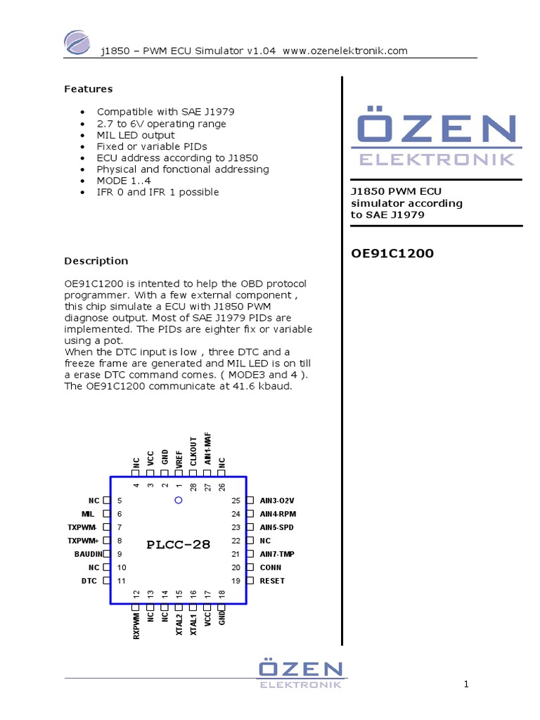 PLCC-28: Features | PDF | Electronics | Information Age