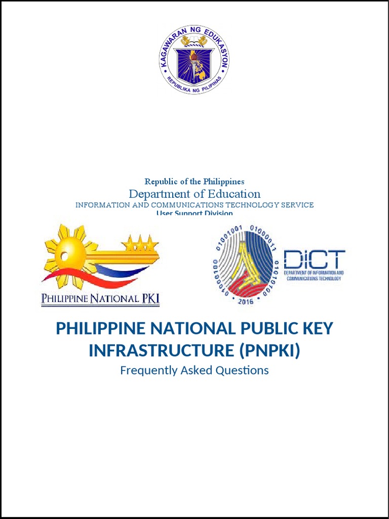 Philippine National Public Key Infrastructure (Pnpki) : Department of ...