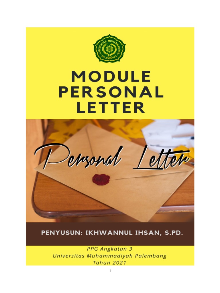 IKHWANNUL IHSAN - Materi Ajar PERSONAL LETTER | PDF