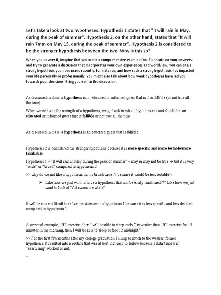 Educated or Informed Guess That Is Fallible or Not True All The Time ...