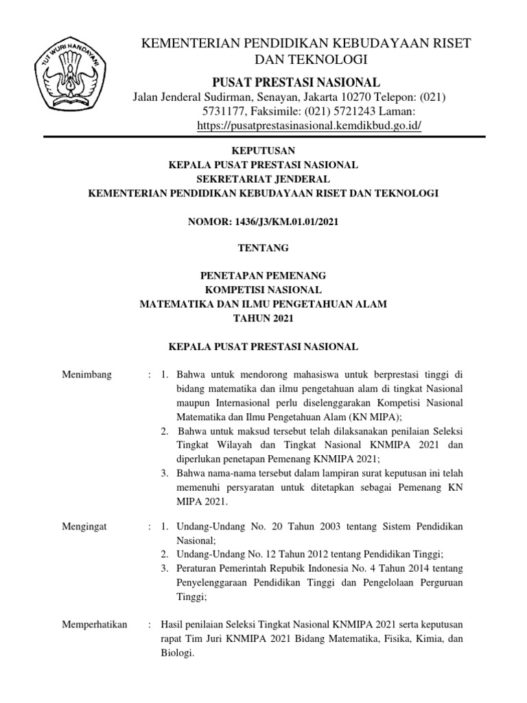 SK Juara Knmipa 2021 1 | PDF