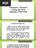 Literature of the Third Republic (1981-1985) | PDF | Philippines