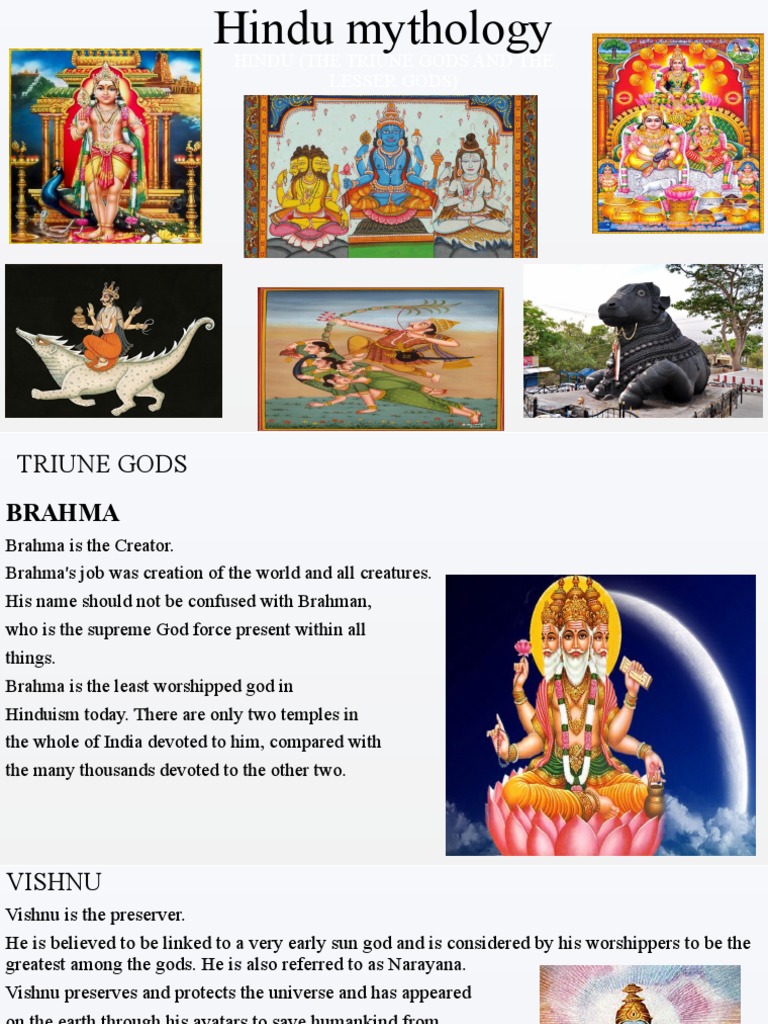Hindu (The Triune Gods and The Lesser Gods) | PDF | Vishnu | Shiva