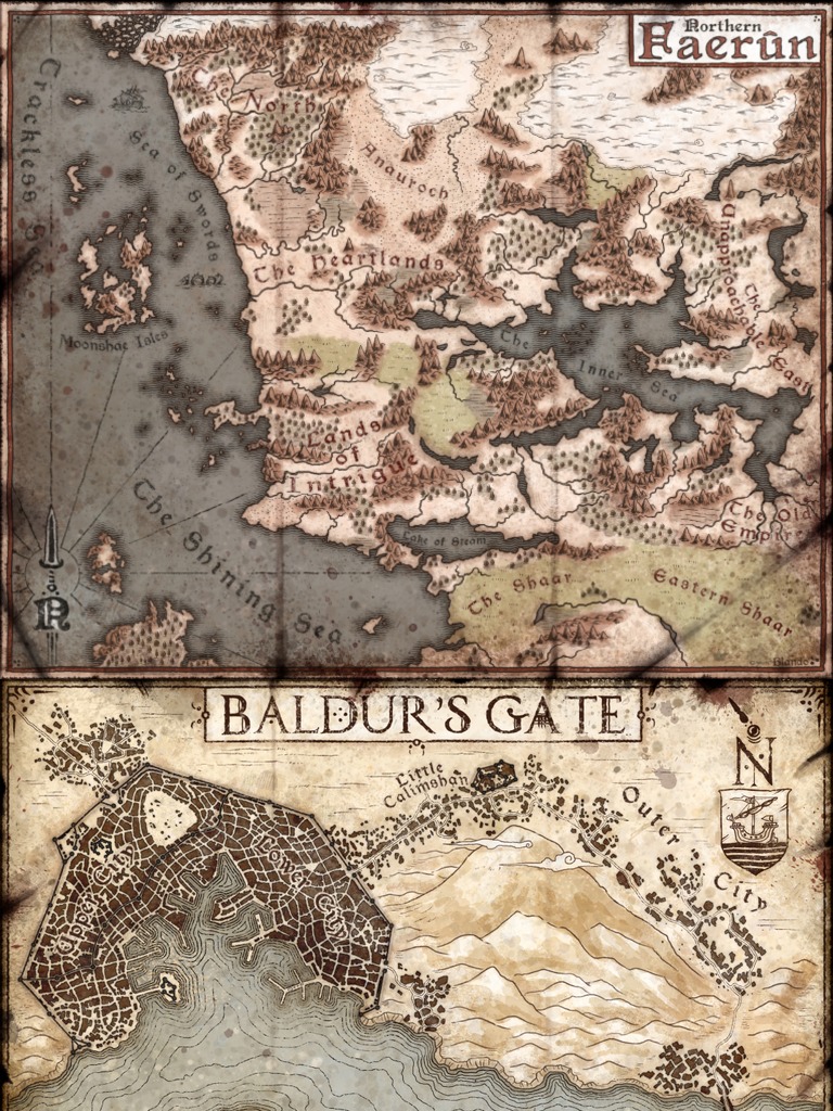Sword Coast Adventurer's Guide - Maps | PDF