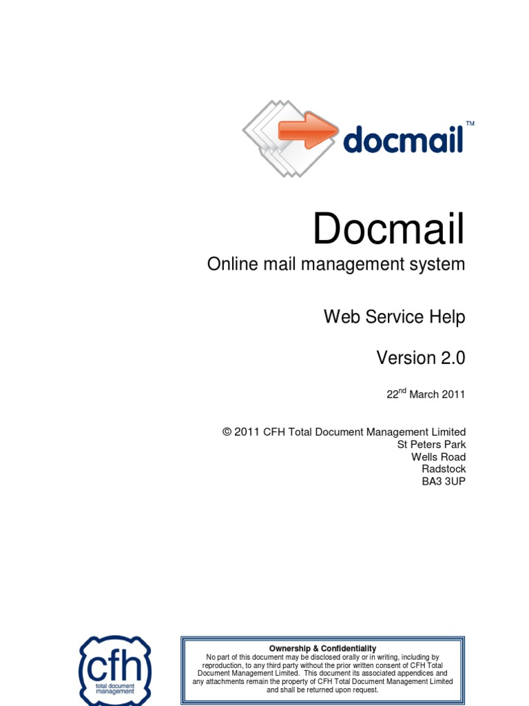 Docmail Hybrid Mail API v2 Guide 30/03/2011 | PDF | File Format ...