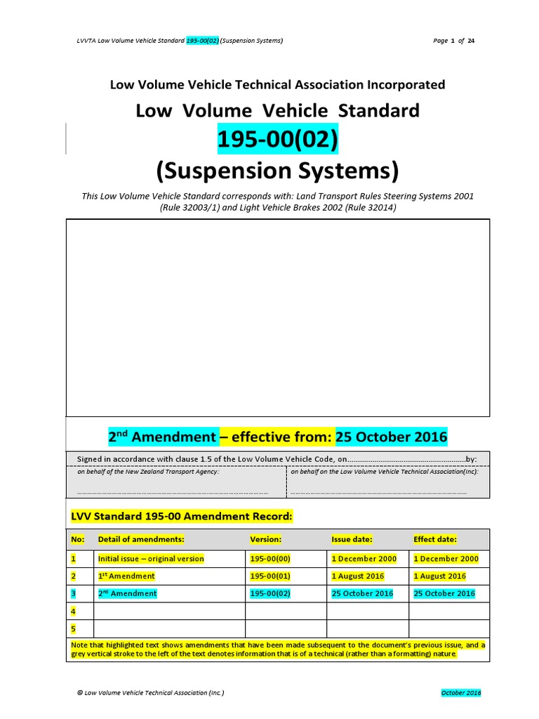LVVTA STD Suspension Systems | PDF | Pipe (Fluid Conveyance) | Vehicles