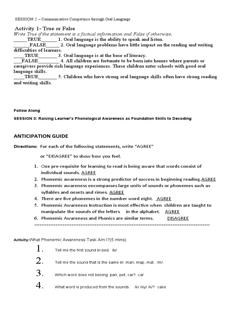 Activity 1-True or False: Write True If The Statement Is A Factual ...