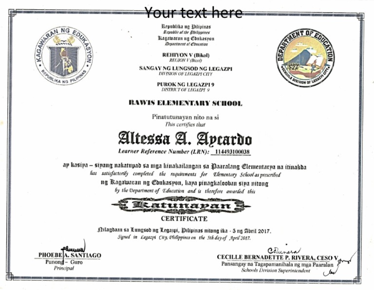Alexandra O. Uy: Learner Reference Number (LRN) | PDF
