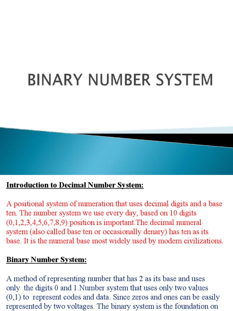 Binary System | Download Free PDF | Decimal | Elementary Mathematics